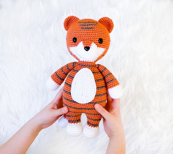 Duke the Friendly Tiger Crochet Pattern in English | Etsy