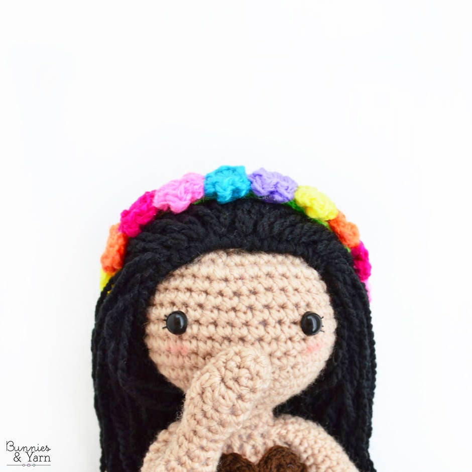 Hannah the Hawaiian Doll CROCHET PATTERN in English 11 - Etsy
