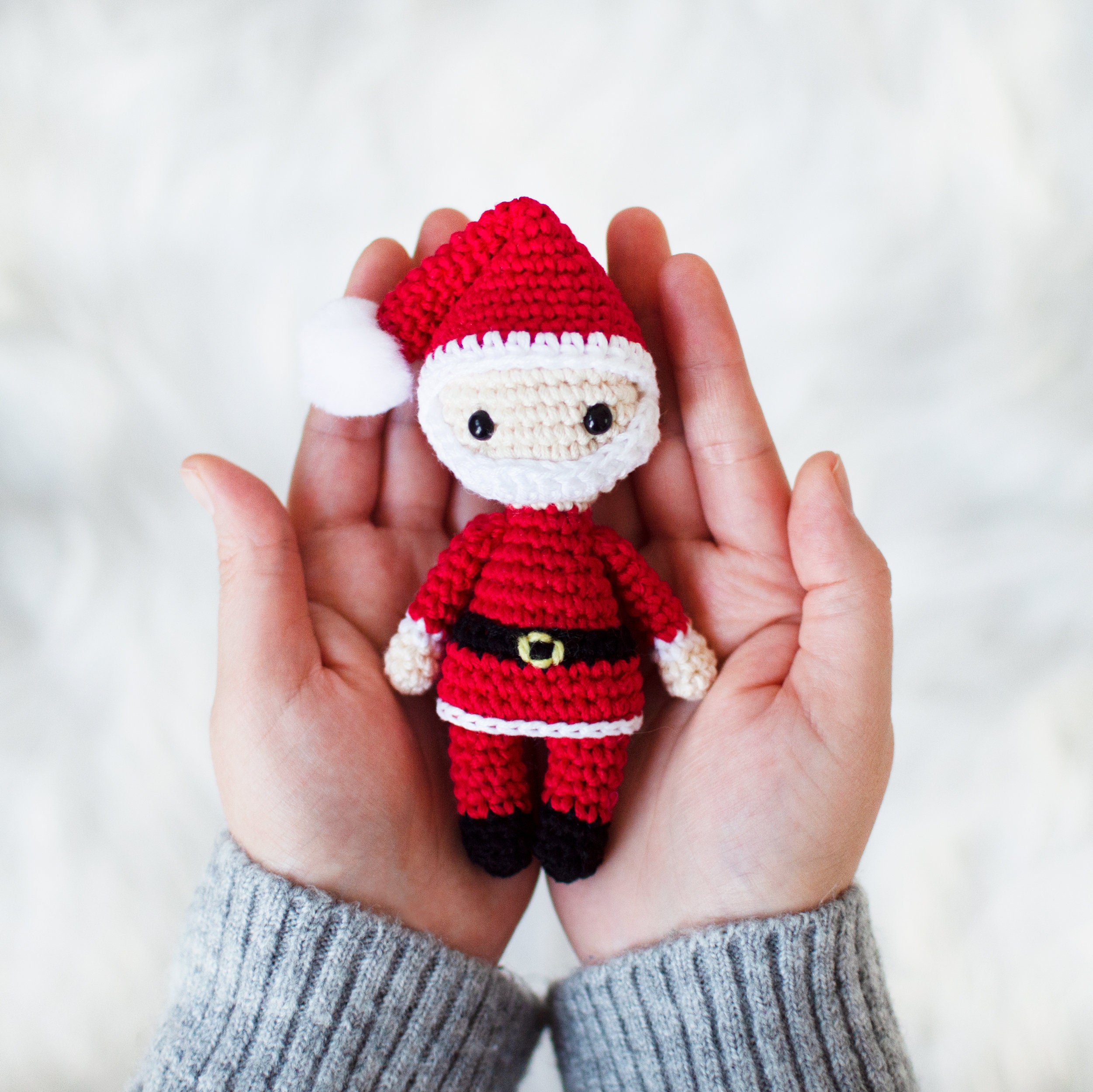 Mini Santa Claus Crochet Pattern in English Christmas - Etsy