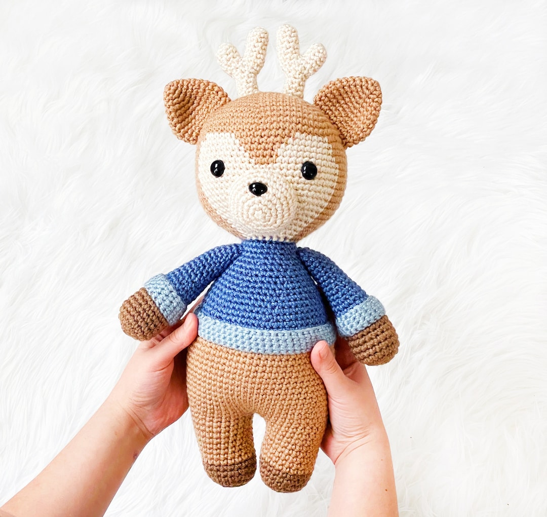 Riley the Friendly Deer - Crochet Pattern in English - 15.5 In./39.5 Cm ...