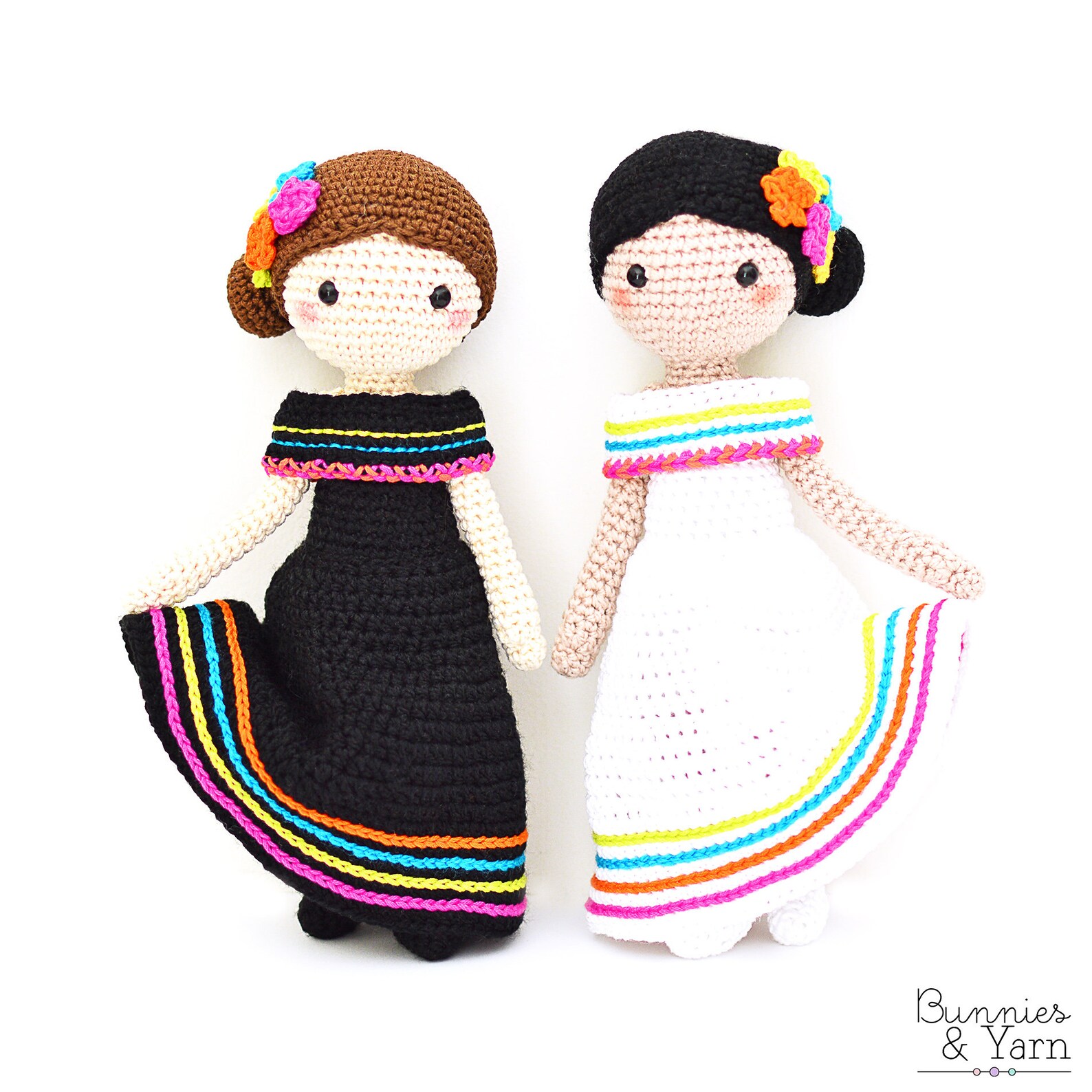 CROCHET PATTERN in English and Spanish Maria and Lucia 11 - Etsy
