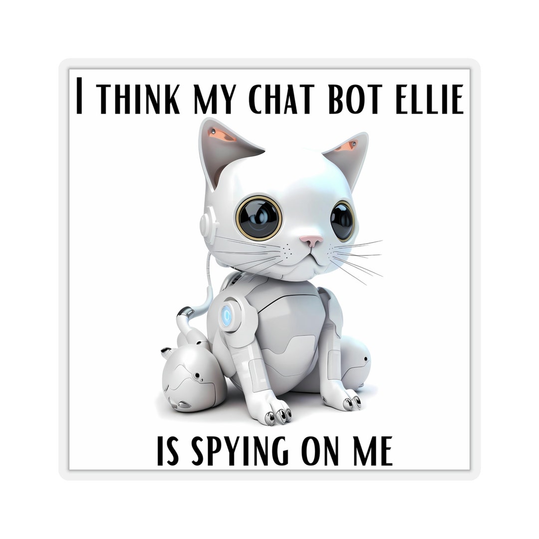 Sticker Vinyl Decal AI Chat Bot Ellie Ai Designed Unique - Etsy