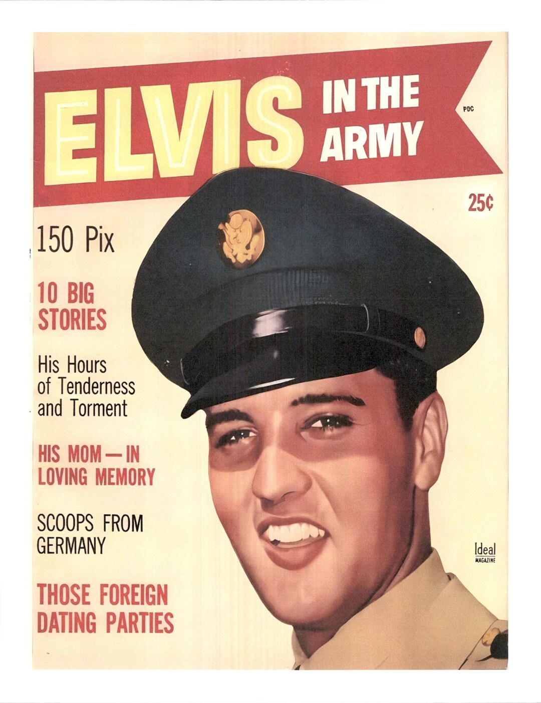 Elvis Magazine Cover Celebrities Repro Laminated Art Print-8.5x11 0262 ...