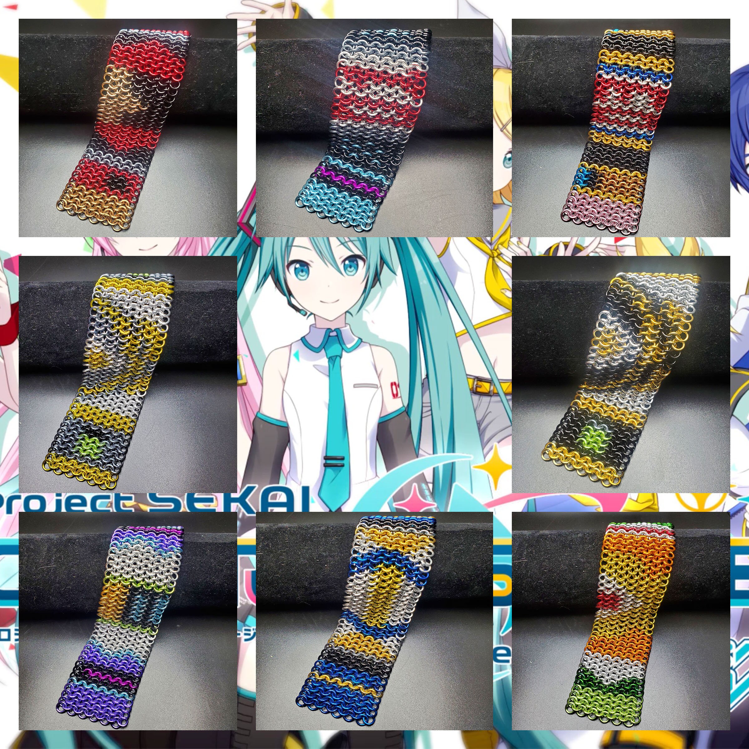 Vocaloid Inspired Cuff Bracelets - Etsy