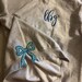 Side Bow Appliqué With Monogram - Etsy