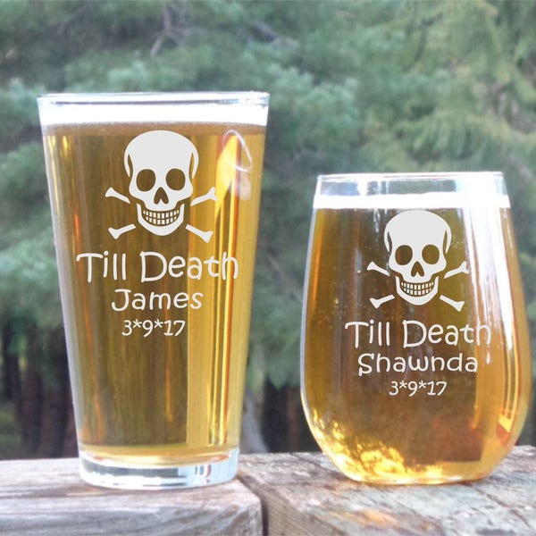 Skull Wine Glass - Etsy