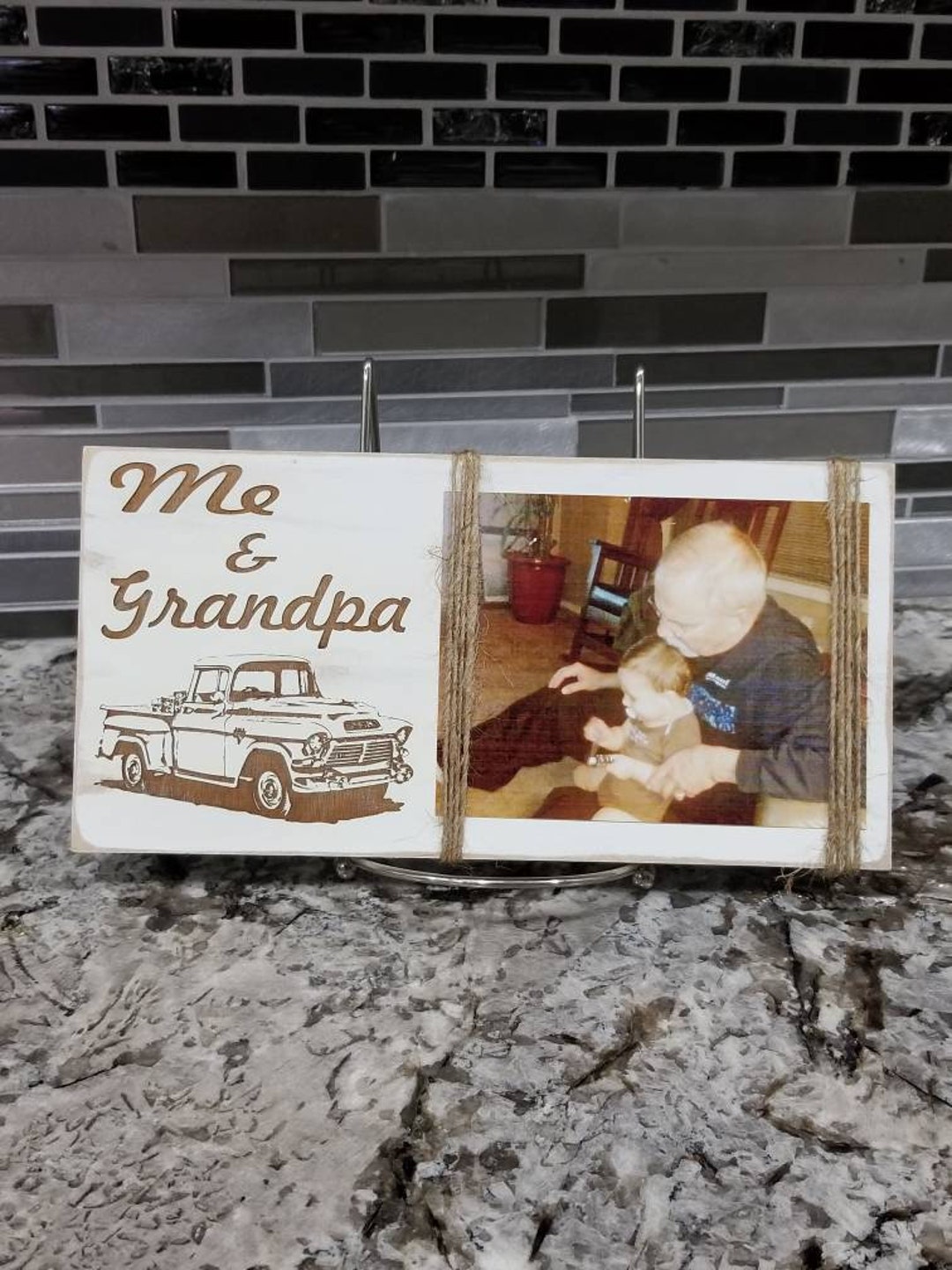Classic Truck Picture Frame Old Truck Father's Day Gift Me and Grandpa ...