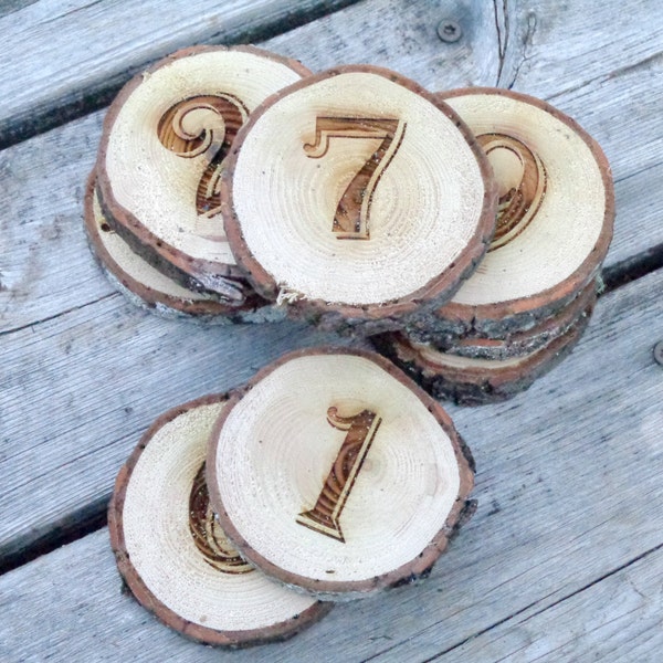 Circle Table Numbers - Etsy