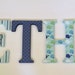 Wood Letters-nursery Decor Navy Blue & Blue Price per Letter-custom ...