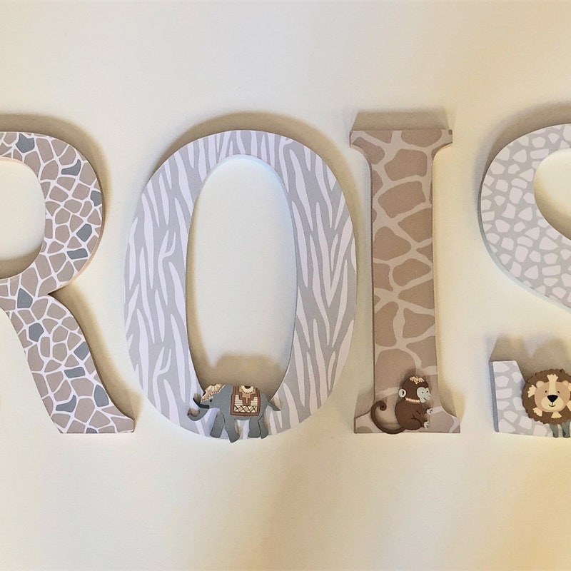 Jungle Letters - Etsy