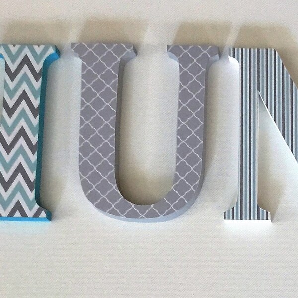 Aqua Gray Nursery - Etsy