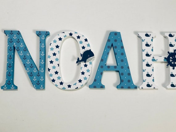 Nautical Wood Letters