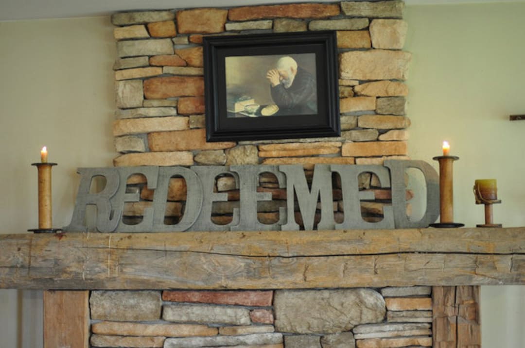 Wood Letters-8-10" Painted Letters- "redeemed" Home Decor - Etsy