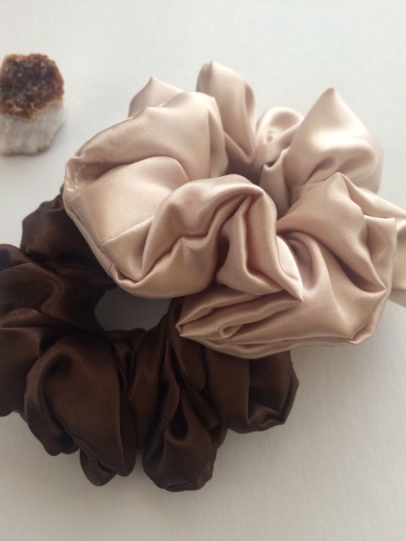 Cream Color Satin Scrunchie Ivory Lux Hair Accessories Bff - Etsy