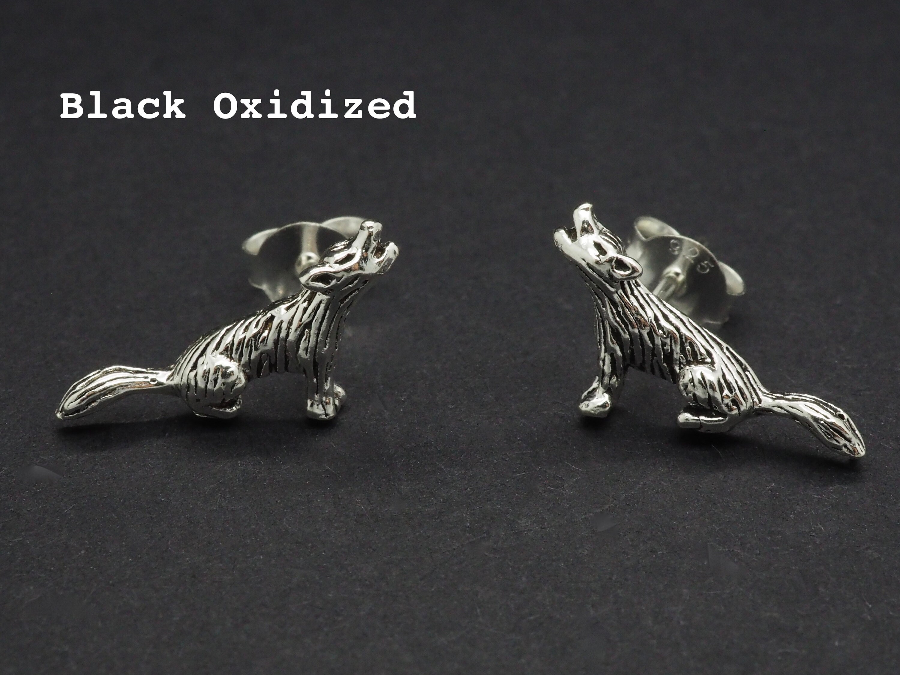 Wolf Earrings, Cartilage Ear Stud, Wolves Earrings, Twilight, Animal ...