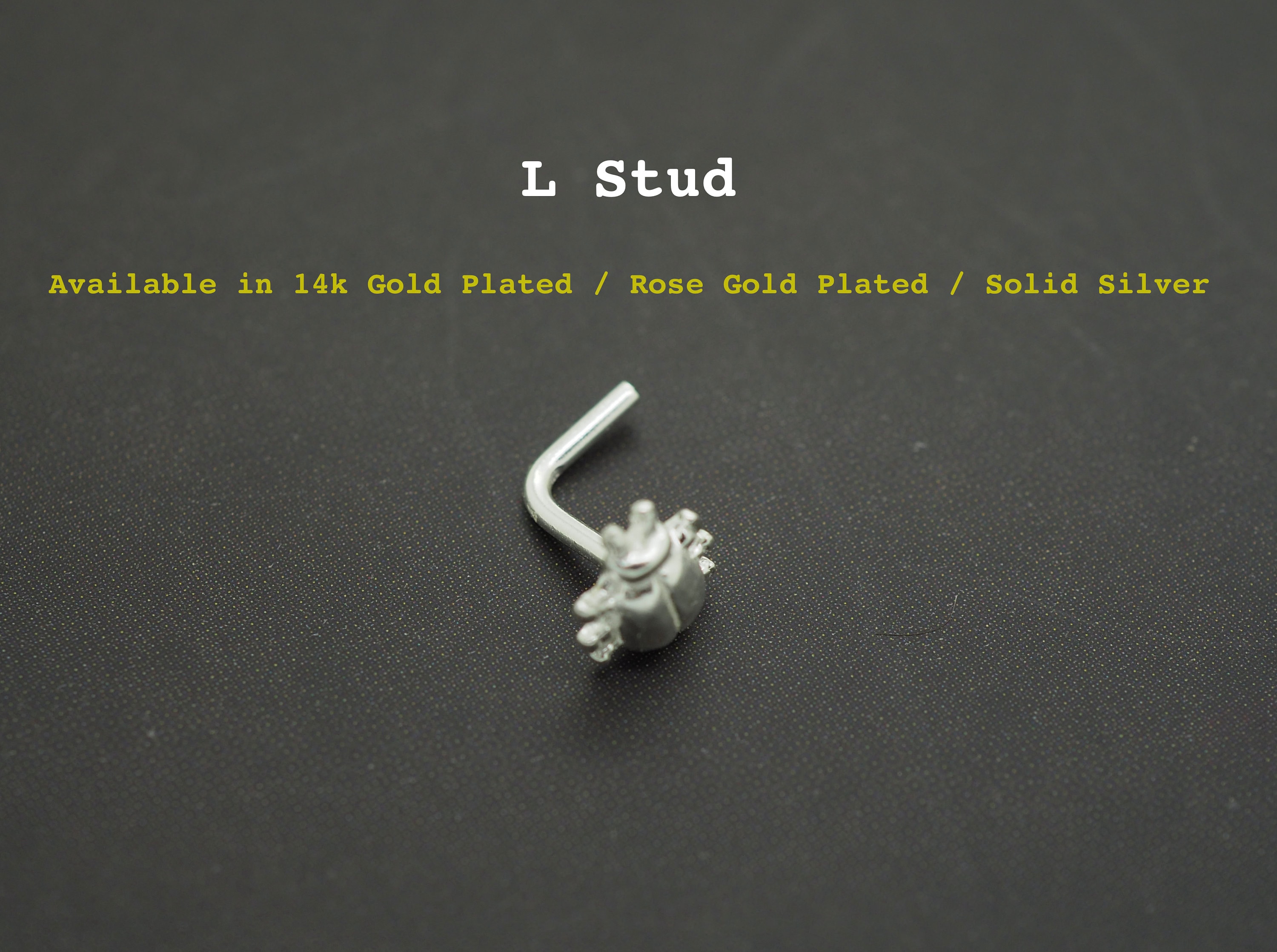Bug Nose Stud, Insect Nose Ring, Ladybug, Fly, Animal Unique Nose Screw ...