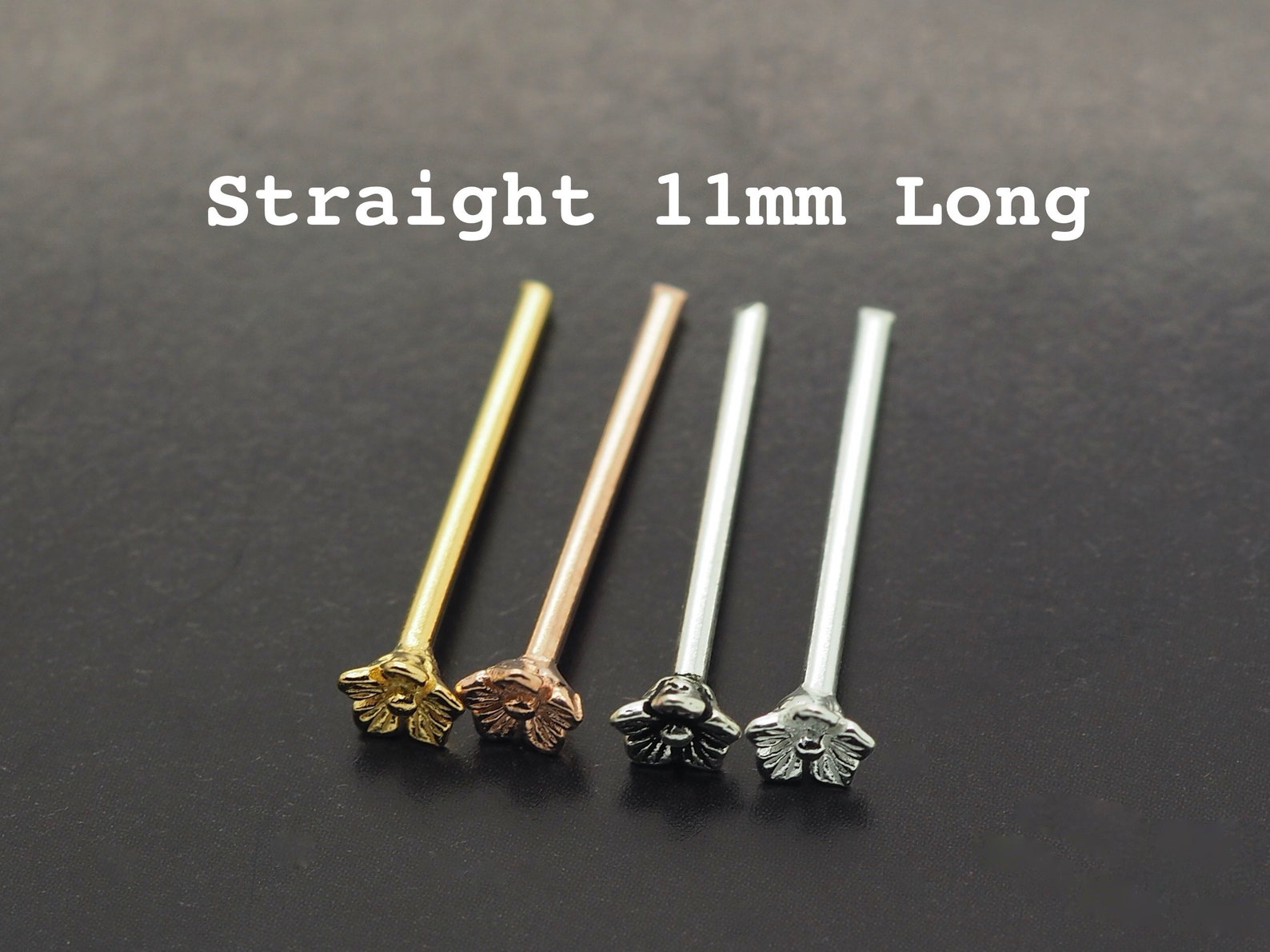 Flower Nose Stud Unique Nose Ring Flower Nose Piercing Gold - Etsy
