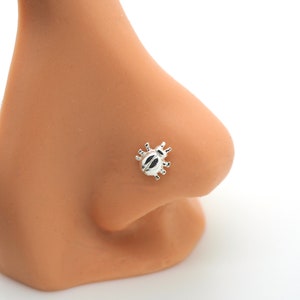 Bug Nose Stud, Insect Nose Ring, Ladybug, Fly, Animal Unique Nose Screw ...