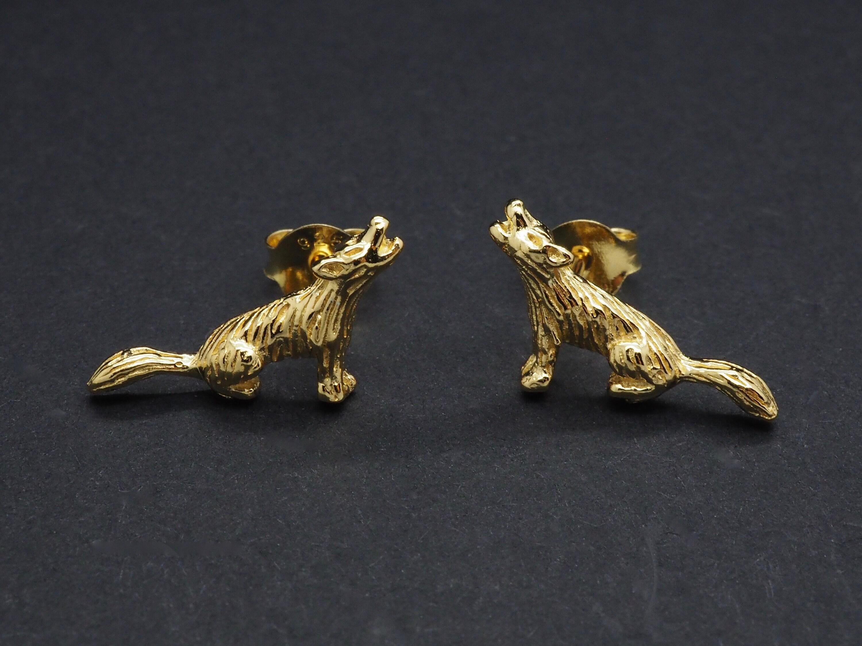 Wolf Earrings, Cartilage Ear Stud, Wolves Earrings, Twilight, Animal ...