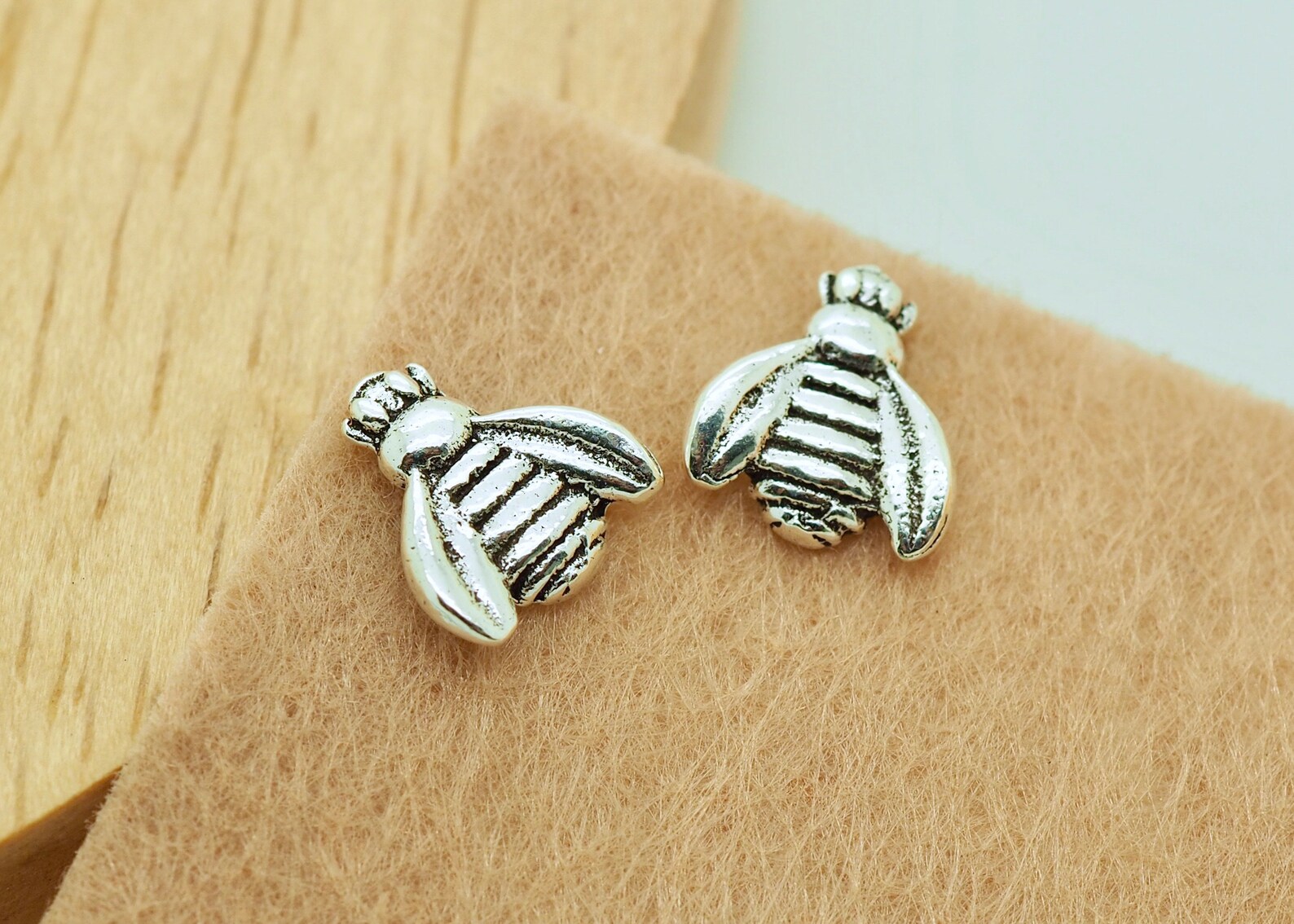 Bee Earring Bee Ear Stud Honey Bee Bumble Bee Earrings | Etsy