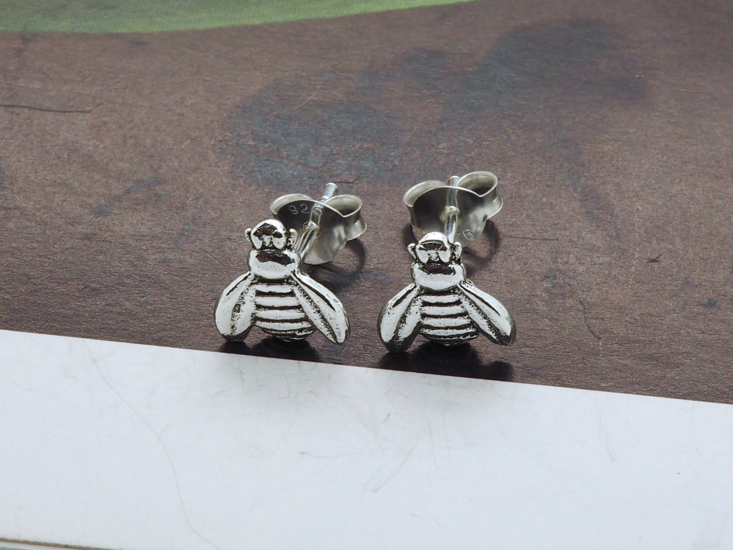 Bee Earring Bee Ear Stud Honey Bee Bumble Bee Earrings | Etsy