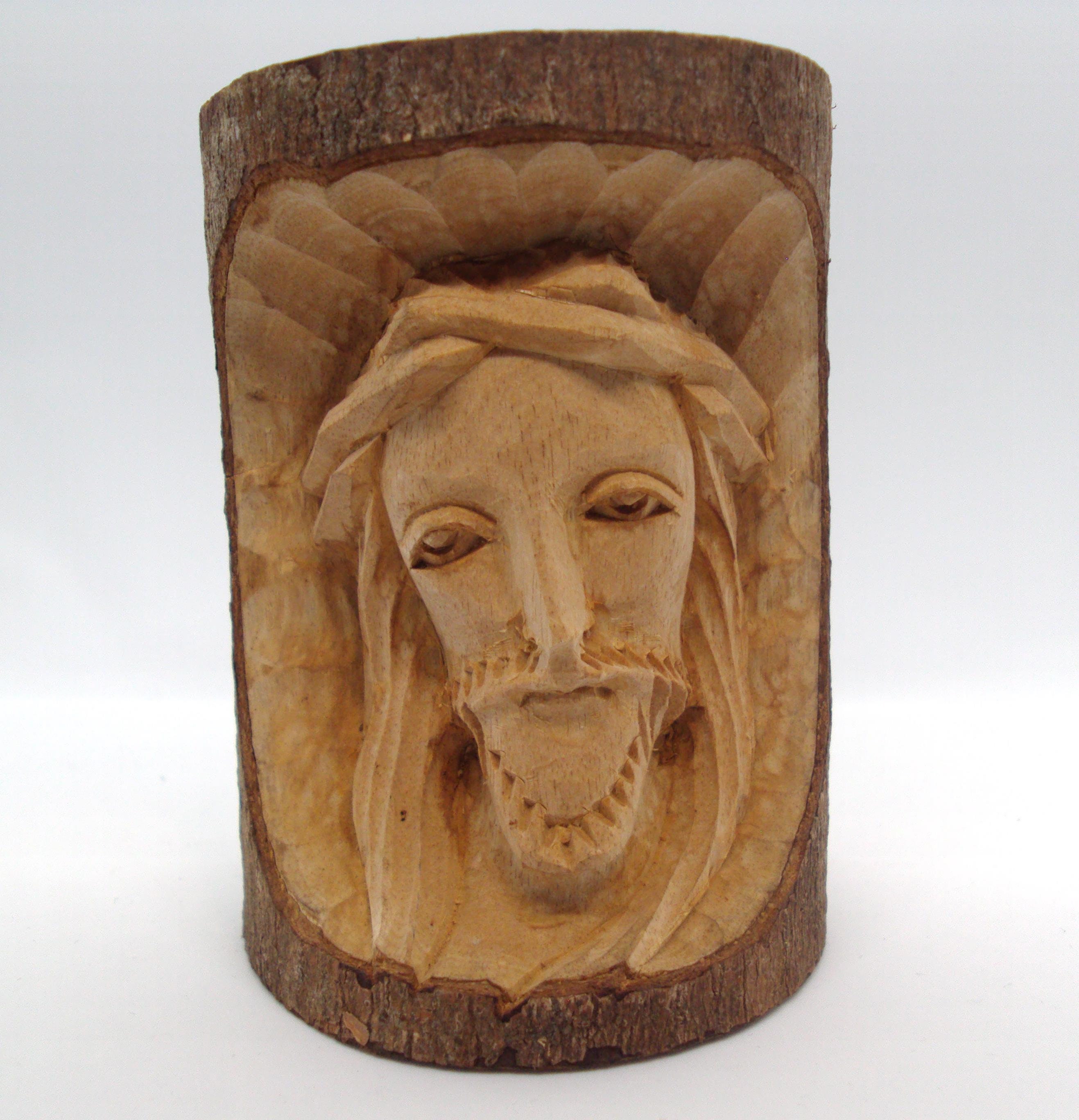 Hand Carved Religious Head Bust ,religious Statue - Etsy