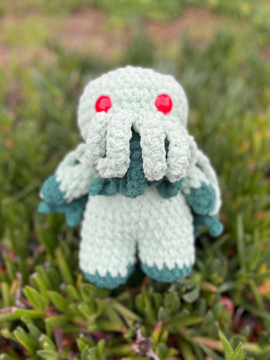 NEW! Handmade Crochet Cthulhu Plushie | Stuffed Animal | Super Soft ...