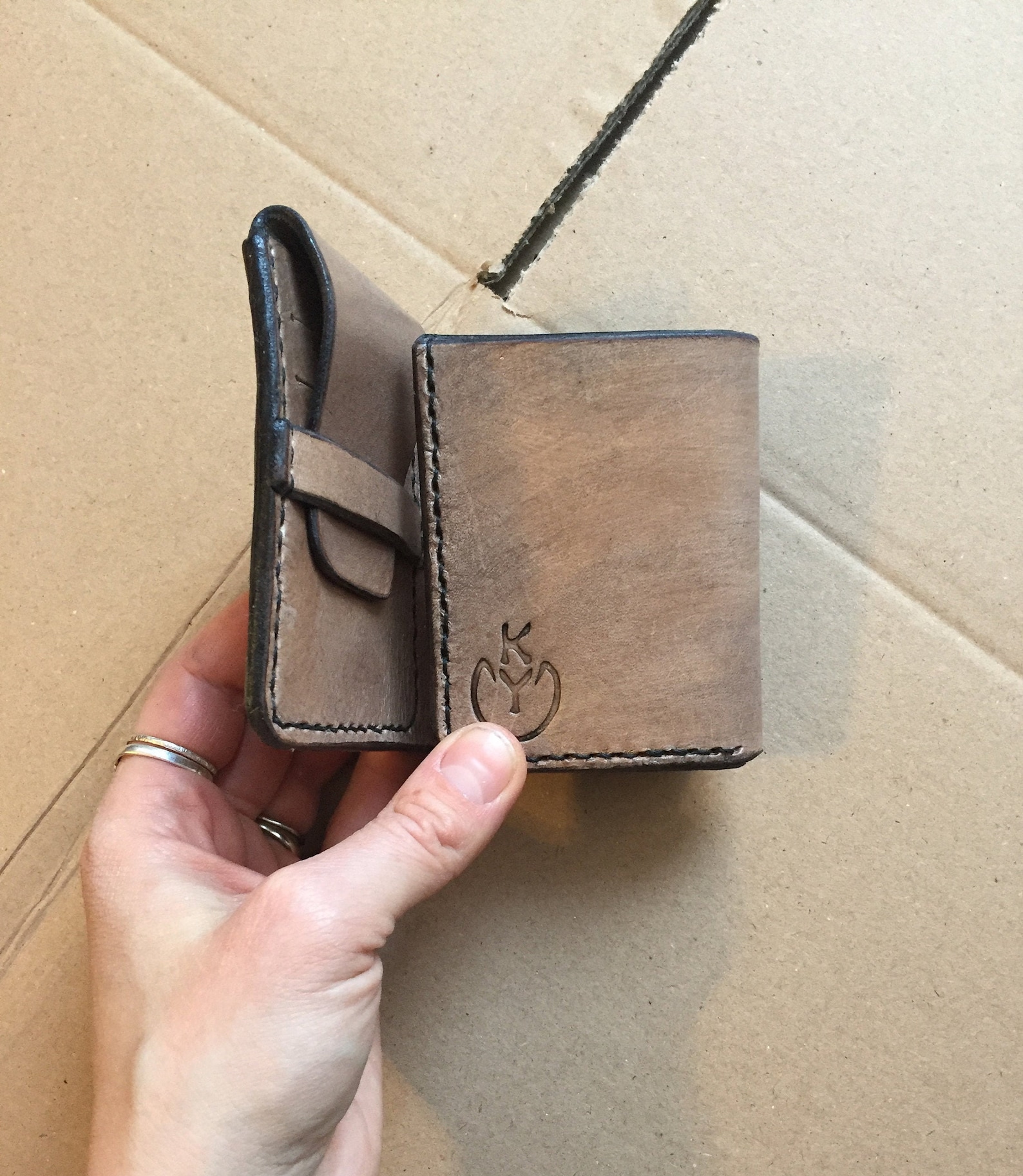 Walter Mitty Wallet, Custom Leather Tri-fold Wallet, Personalize Front ...