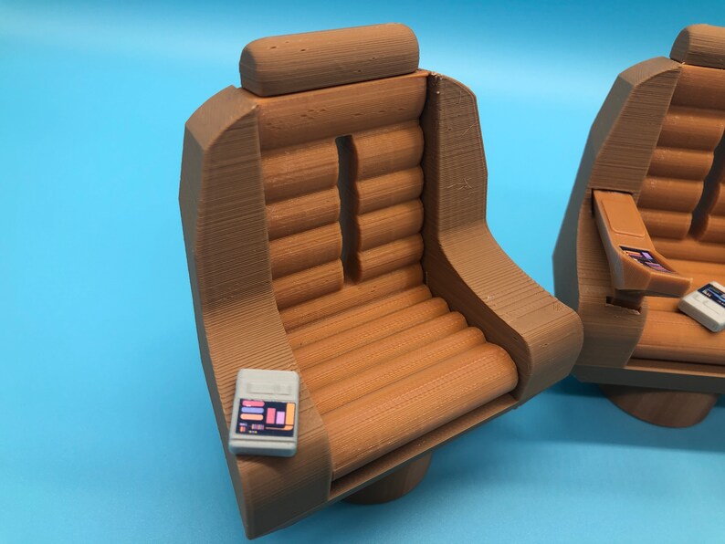 Toys 3 Star Trek Chairs Command Chair 2 officer side chairs 2.5 Scale ...