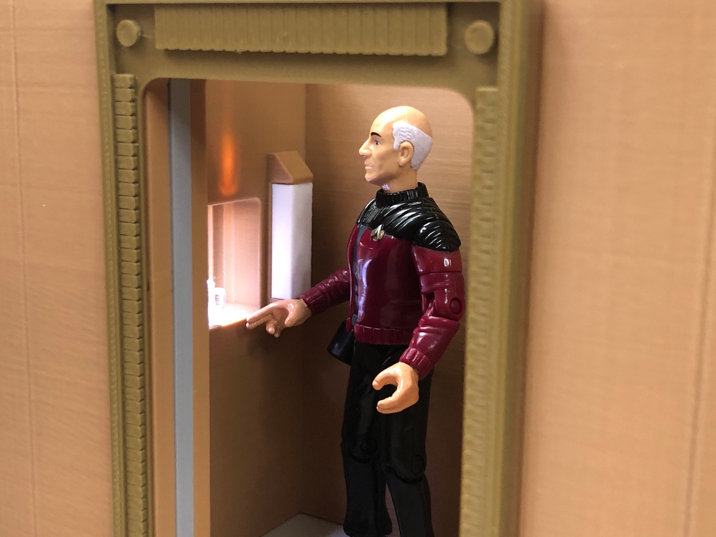 TNG Picard's Complete Ready Room 2 Chairs Back Drop Walls - Etsy