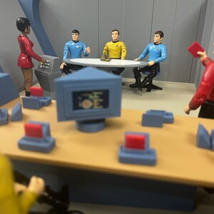 Star Trek TOS Briefing Room Playset: 3D Printed Diorama (figures NOT ...