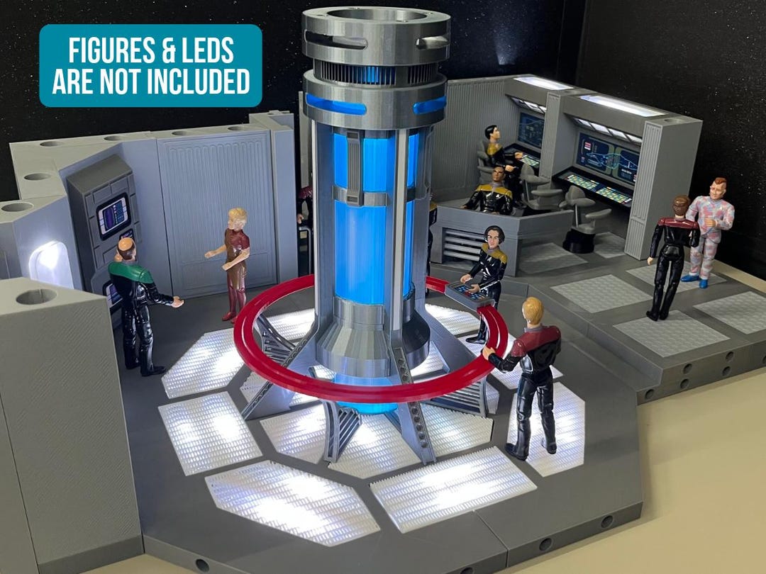 Handmade Star Trek Voyager Engineering Playset: Led-ready, Modular Warp ...