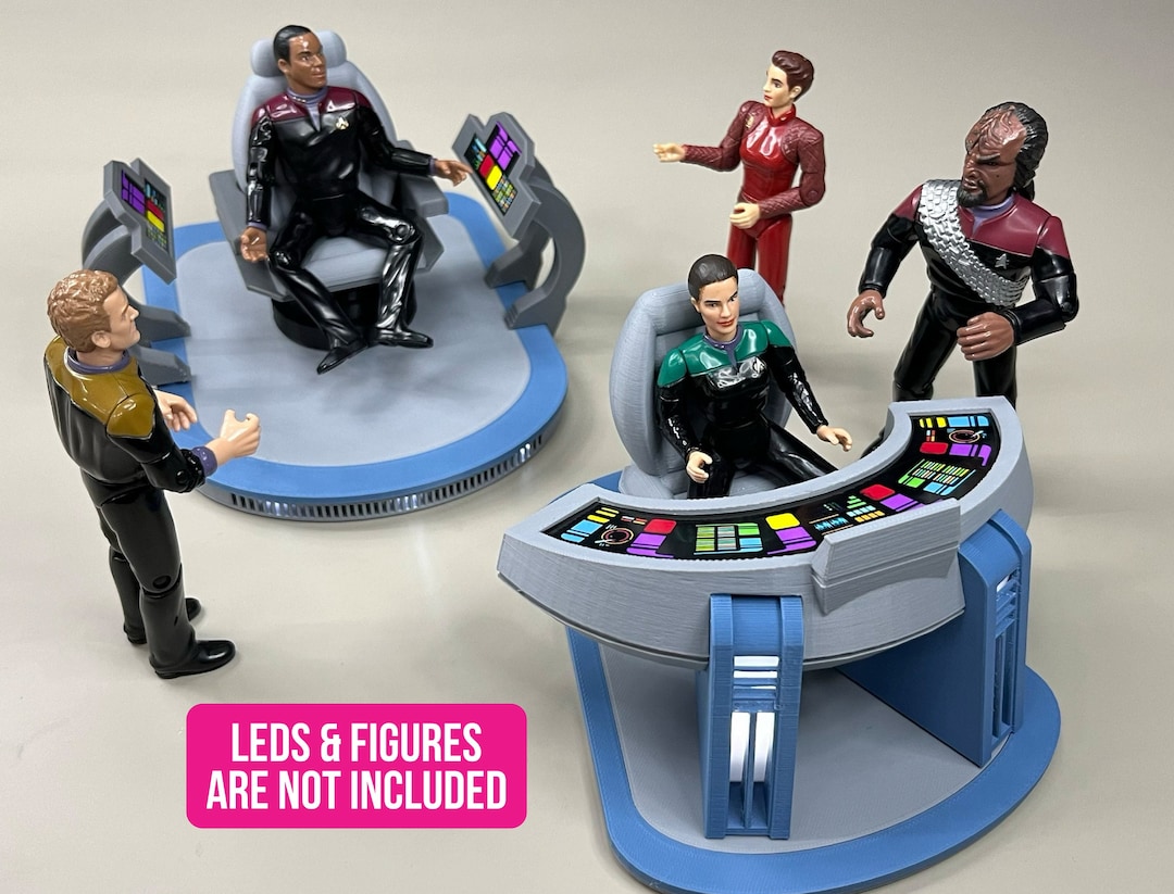 Star Trek DS9 Defiant Bridge Model Kit Delux Playset Designed for Leds ...