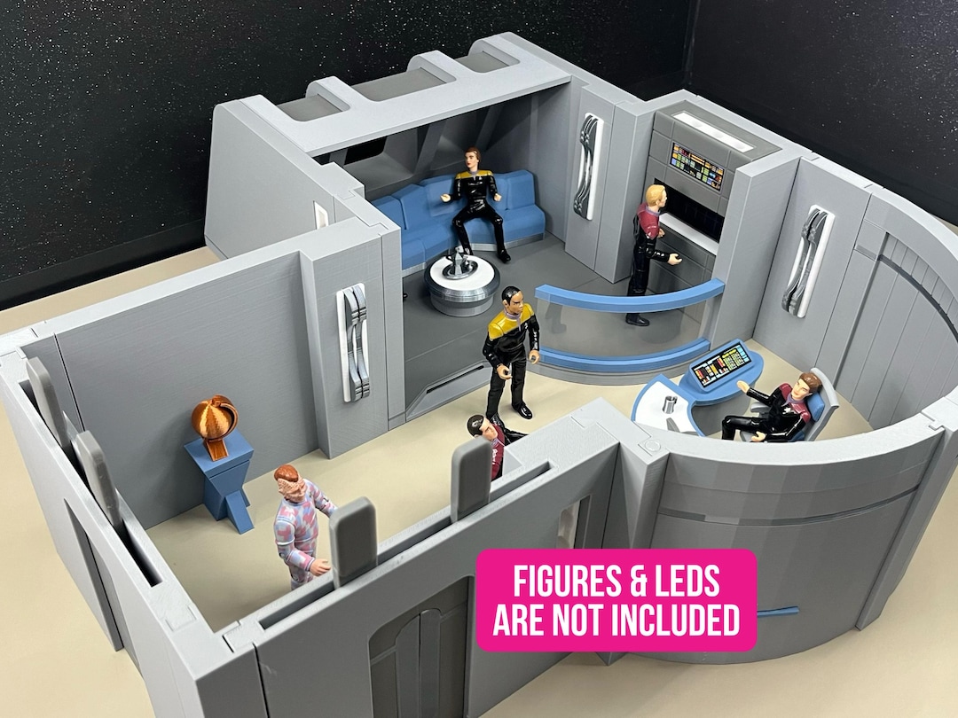 Star Trek Voyager Janeway's Ready Room Playset: Detailed Diorama - Etsy