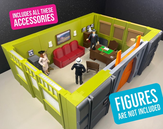 Star Trek TNG Dixon Hill Holodeck Premium Super Large Playset Complete ...