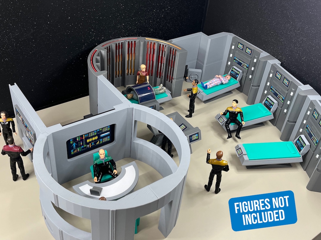 Star Trek Voyager Sick Bay Premium Super Large Playset Accessories Med ...
