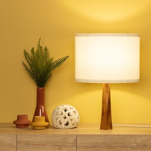 Table Lamp DISTORTION | Wood Table Lamp | Bedside Lamp | Wooden Lamp ...