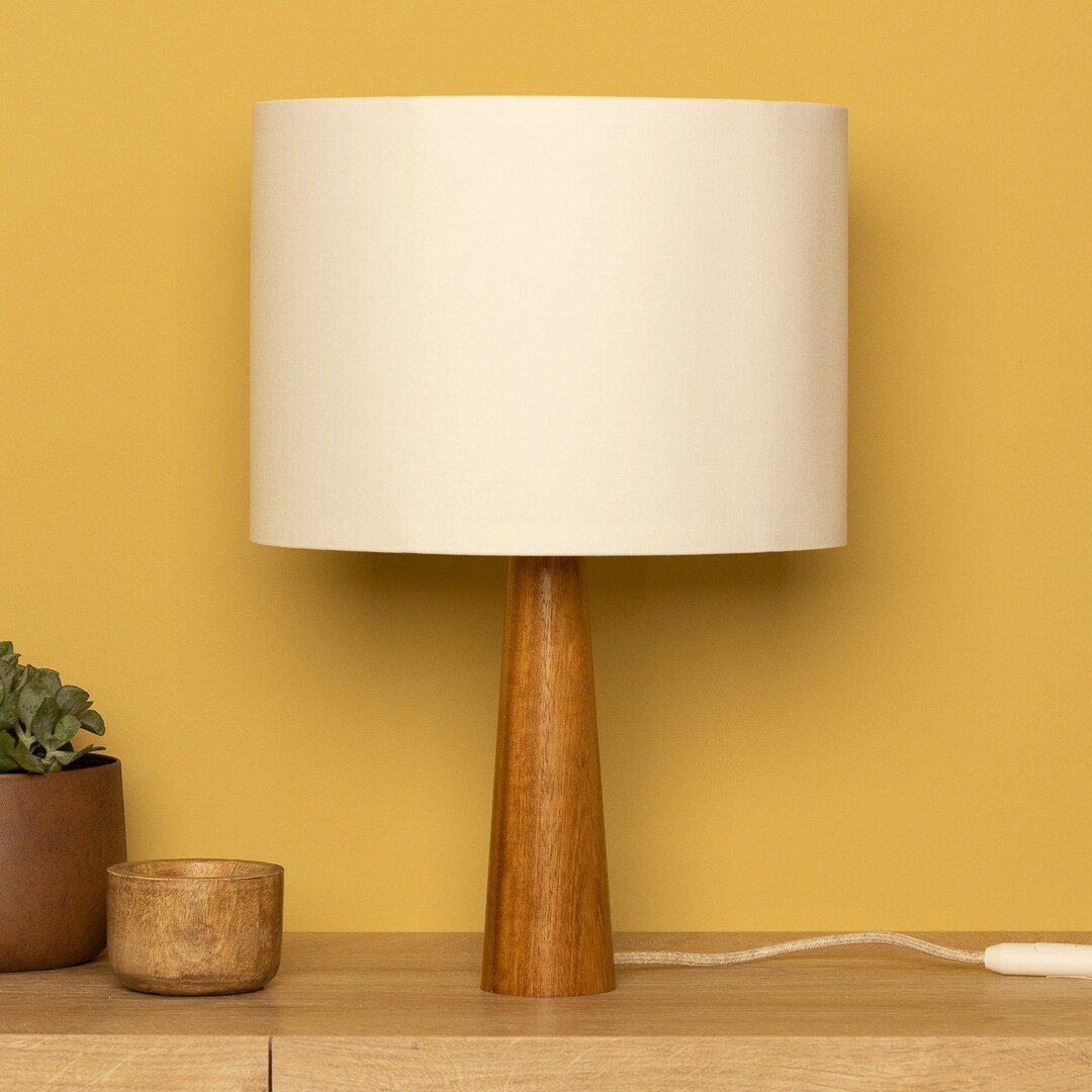 Table Lamp VECTOR Wood Table Lamp Bedside Lamp Wooden - Etsy
