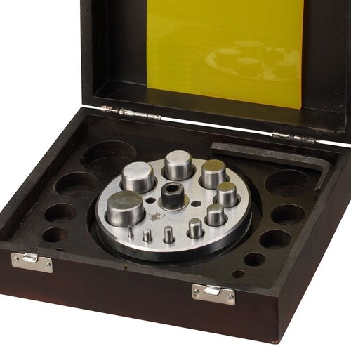 Disc Cutter Set of 10 With Wooden Case / Disk Cutter With 10 - Etsy