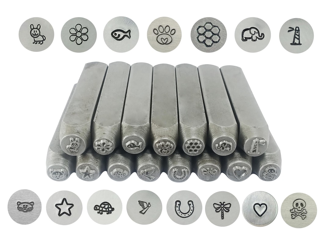 Assorted 15 Fancy Stamps 6mm Value Line - Etsy