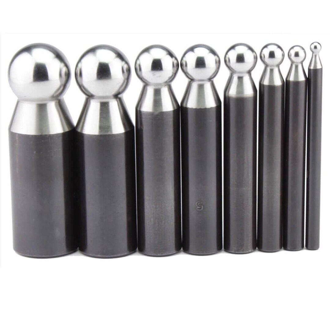Dapping Punch Set of 8 6mm to 27mm Jewelry Tools Metal Forming Doming ...