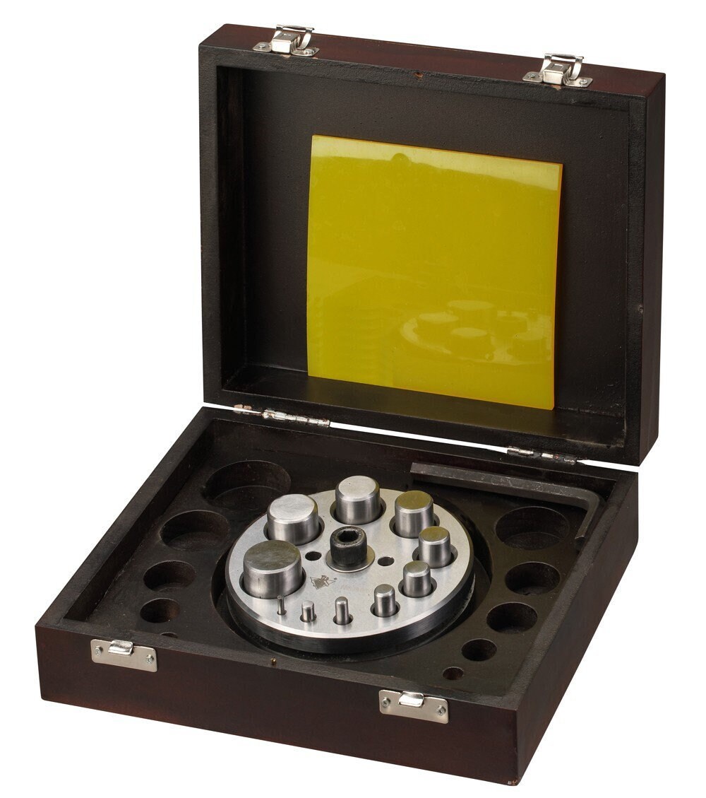 Disc Cutter Set of 10 With Wooden Case / Disk Cutter With 10 - Etsy