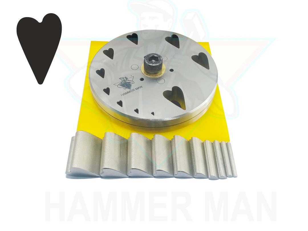 New Heart Disc Cutter Set of 10 5 to 31MM Pancake Dies Disk Cutter ...