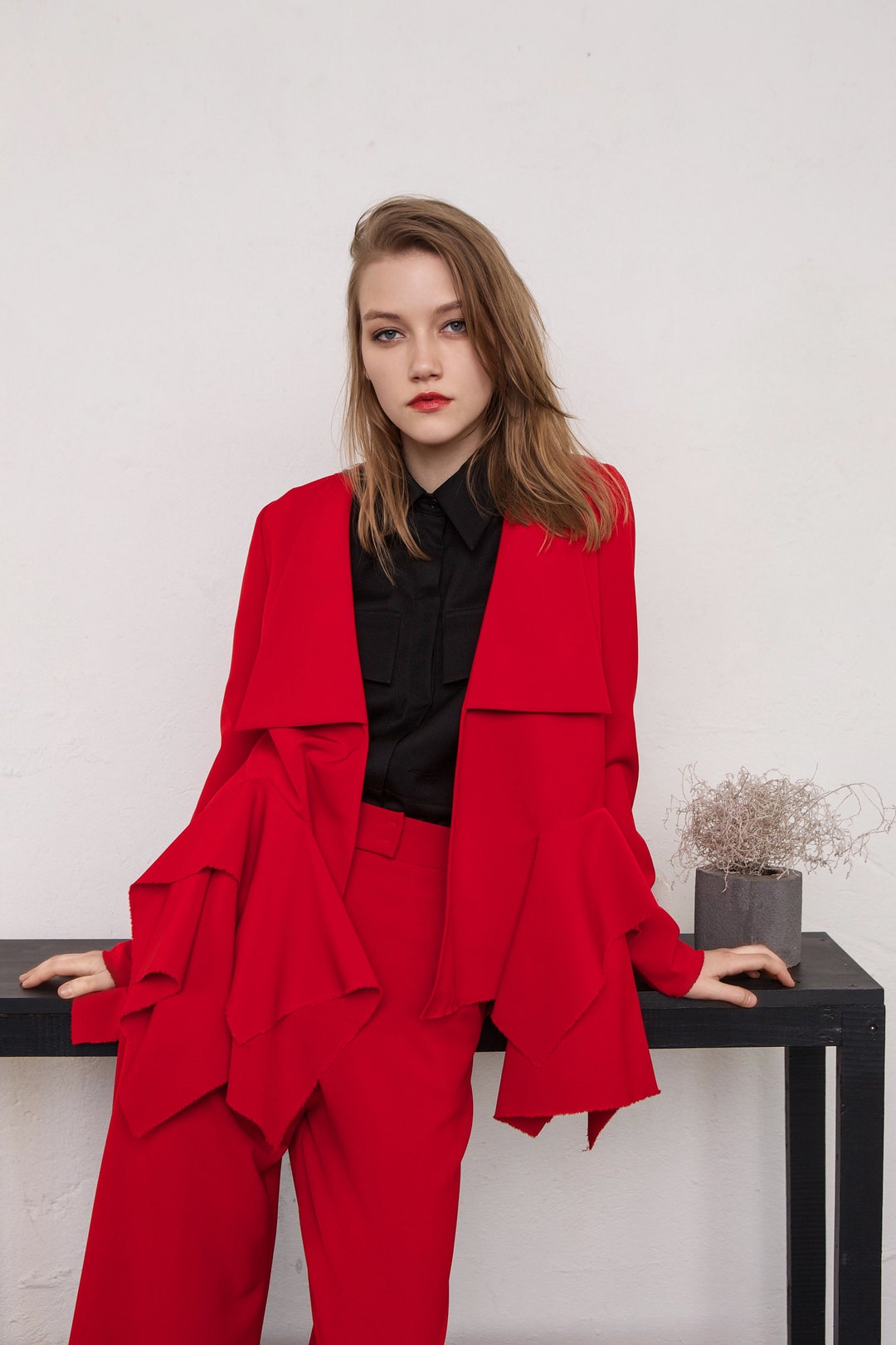Blazer Women / Red Blazer / Red Jacket Women / Christmas Suit / Avant ...