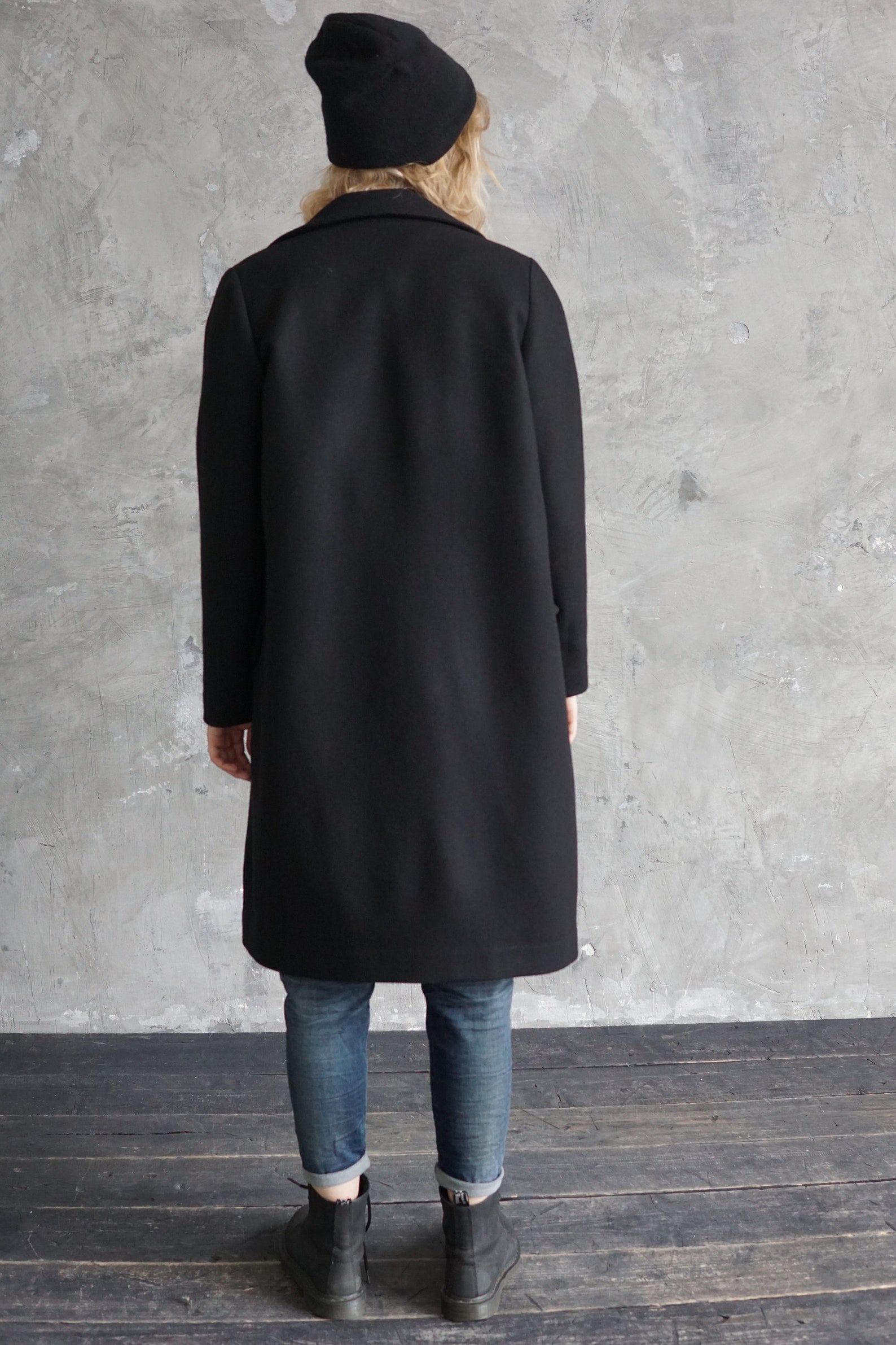 Black Wool Coat / Black Elegant Coat / Black Classic Coat - Etsy