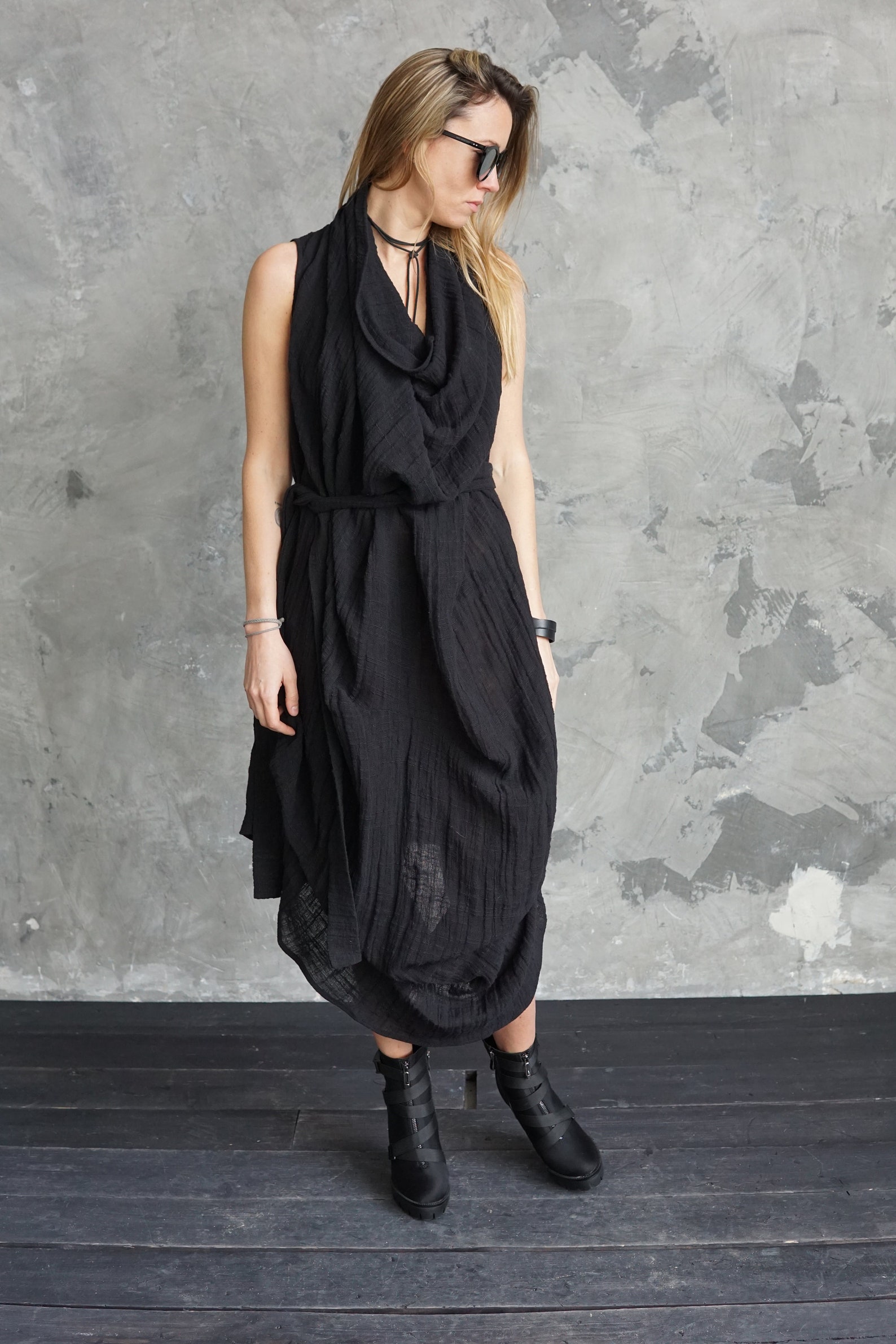 Black Linen Dress Black Linen Tunic Linen Summer Dress - Etsy