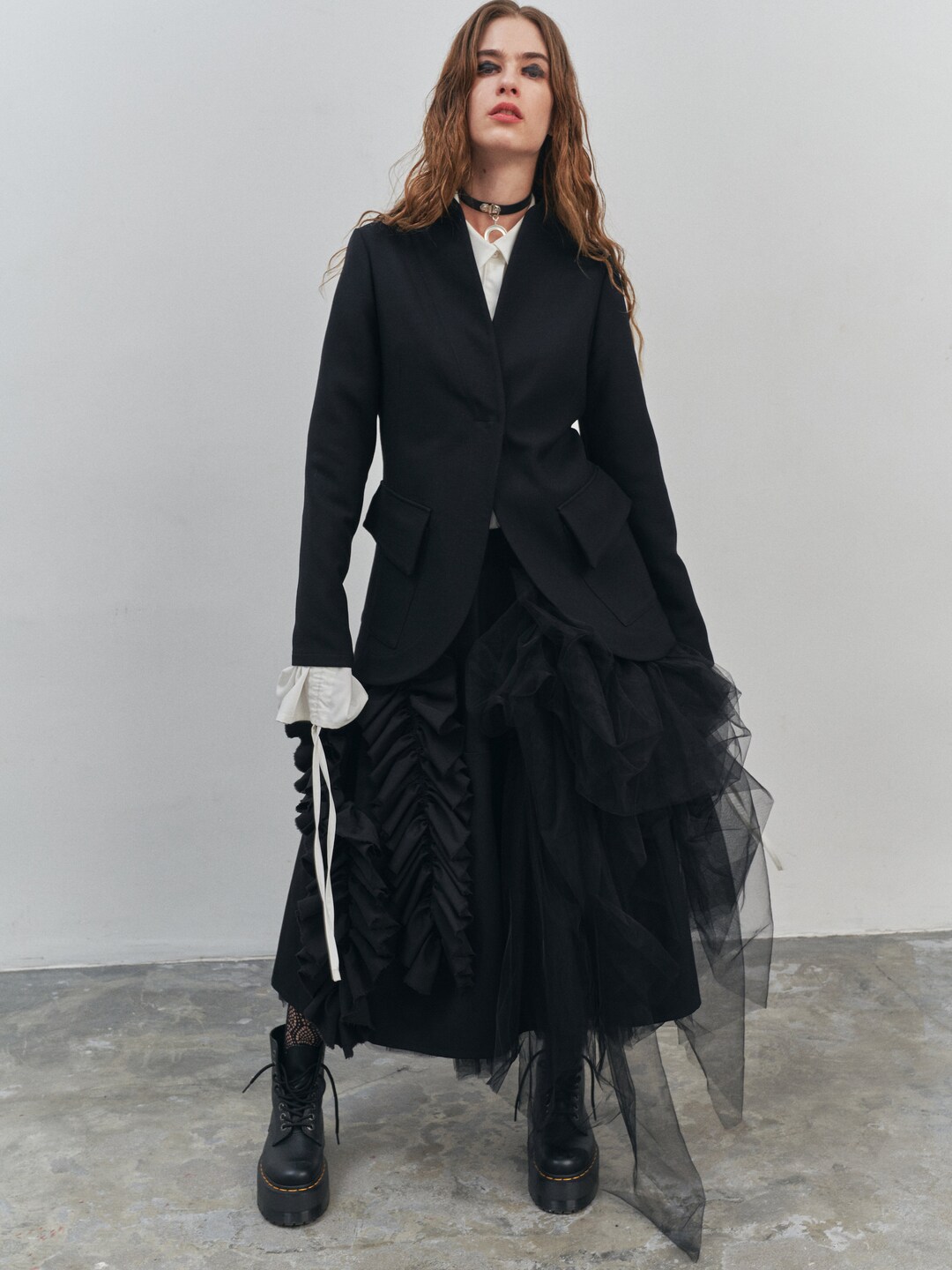 One-button Wool Jacket With Classic Fitted Silhouette, Single-breasted ...