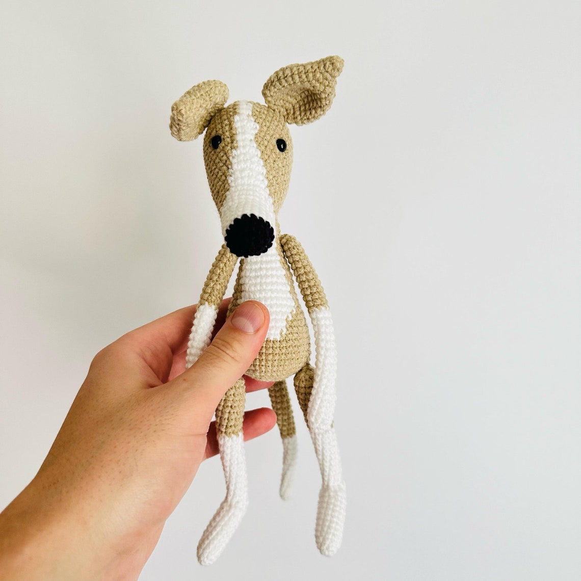 Greyhound, Whippet Plush Toy: Crochet Dog Lover Gift, Gift for Friends ...