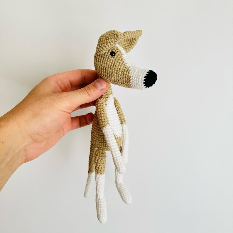 Greyhound, Whippet Plush Toy: Crochet Dog Lover Gift, Gift for Friends ...