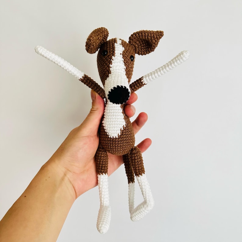 Greyhound, Whippet Plush Toy: Crochet Dog Lover Gift, Gift for Friends ...